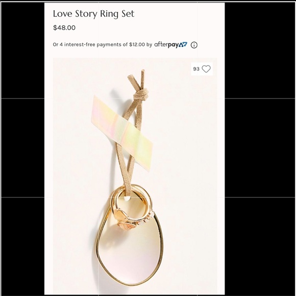 Free People | Jewelry | Free People Love Story Ring Set | Poshmark